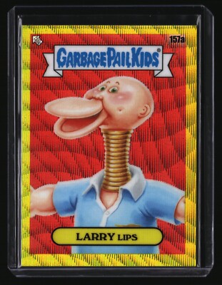 Garbage Pail Kids LARRY LIPS 157a (2021 GPK Chrome Series 4) Yellow ...