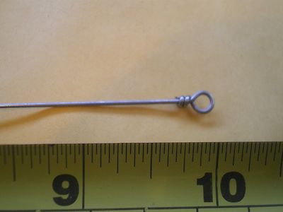 25 PCS. LOOPED STAINLESS STEEL LURE SHAFT WIRE FORM .041 X 10" MAKE ...