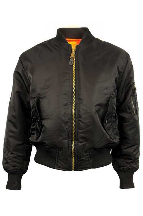 Mens Bomber Jacket MA2 Pilot Military Army Flight Biker Security Combat ...