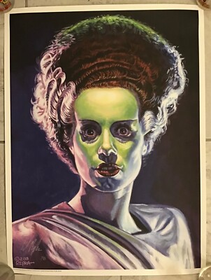 BRIDE OF FRANKENSTEIN UNIVERSAL MONSTERS ED REPKA PORTRAIT FINE ART ...