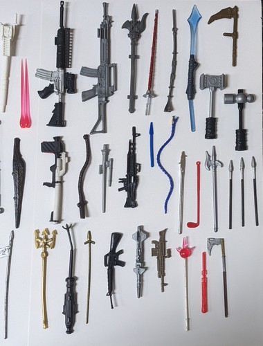 52 Piece Lot of Vintage Accessories Weapons Parts Mostly 80s 90s 00s (1 ...