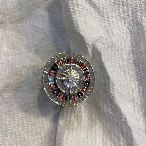 Roulette Wheel Design Silver Tone Ring | eBay