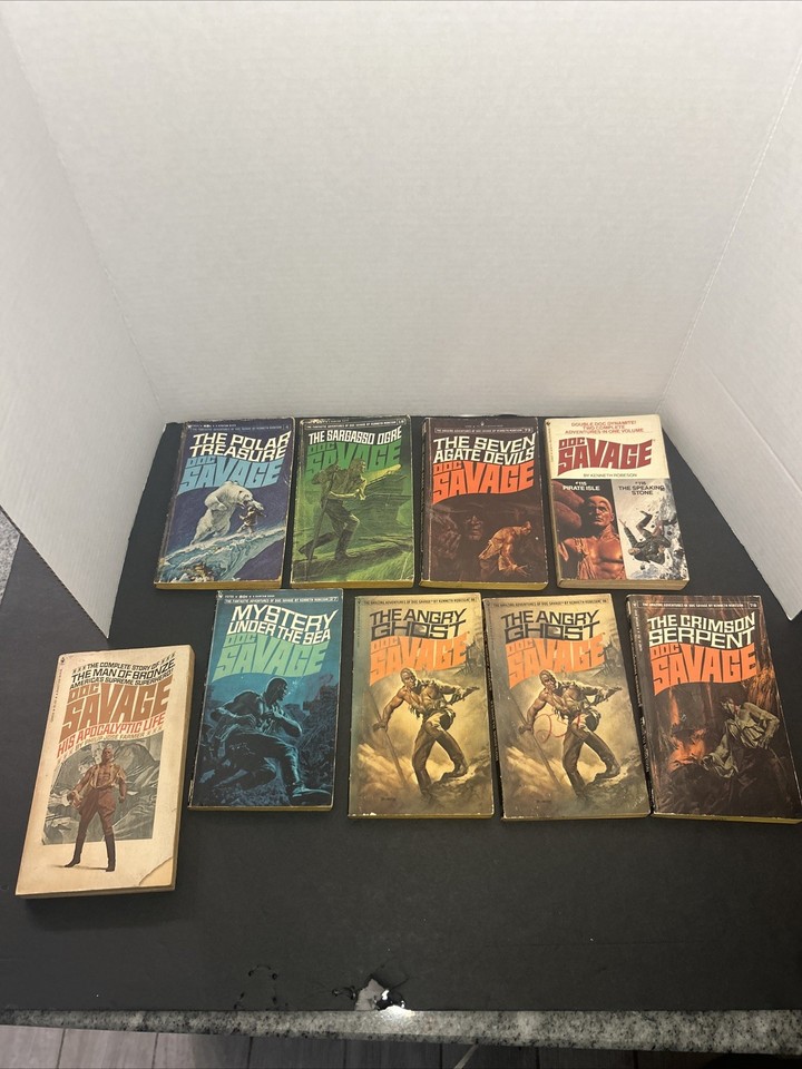 DOC SAVAGE Lot of 27 Paperback Books Kenneth Robeson Bantam Vintage | eBay