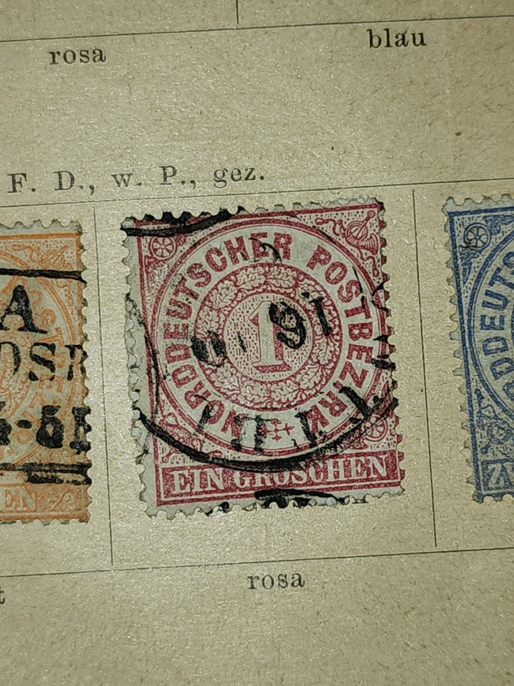 Foreign Norddeutscher 1c Stamp Used - #I32 | eBay Australia