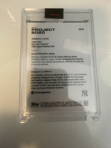 DEREK JETER TOPPS PROJECT 2020 #383 1993 Topps #98 RC Seinfeld Don C ...