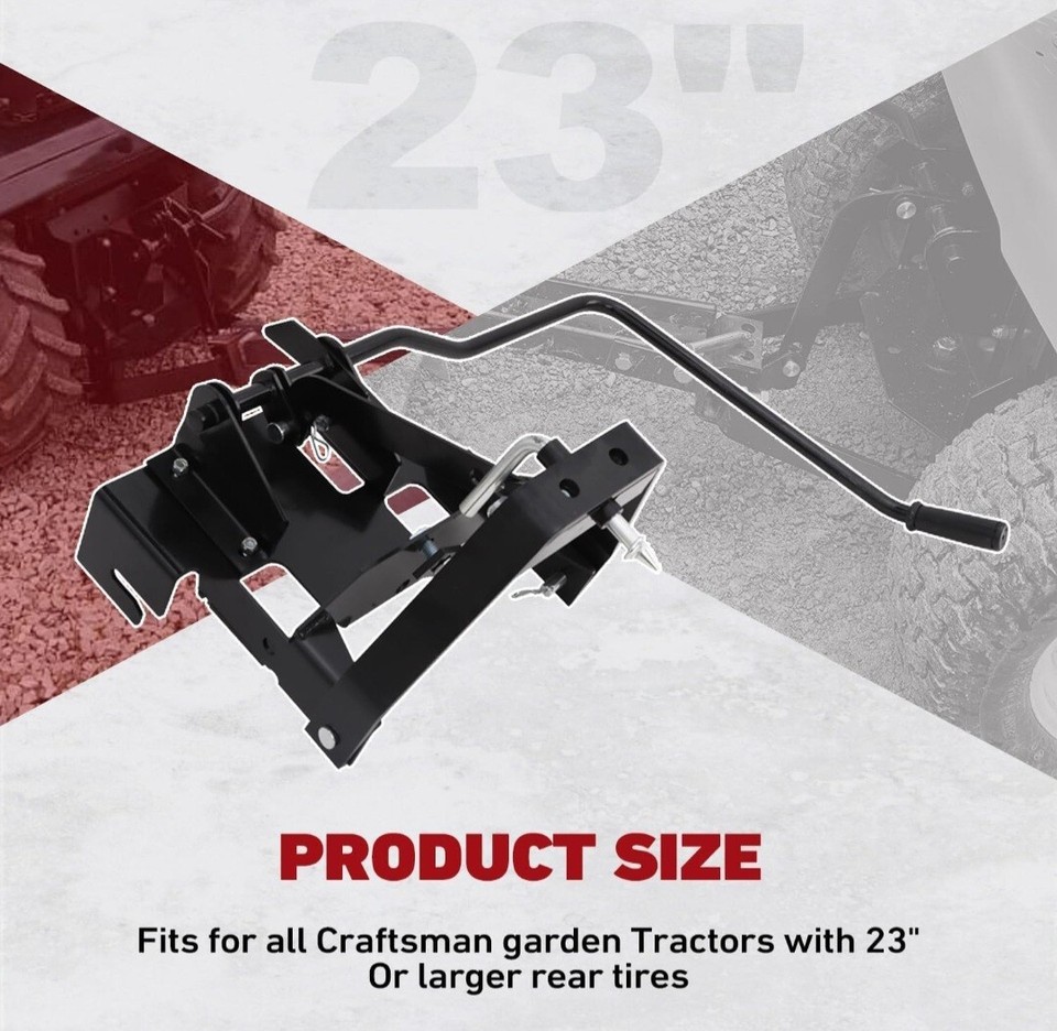 ELITEWILL Garden Tractor Sleeve Hitch Attachment Rear-Mount.Husq ...