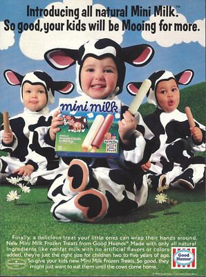 1992 Good Humor Mini Milk Frozen Ice Cream Kid Treats vtg Print Ad ...
