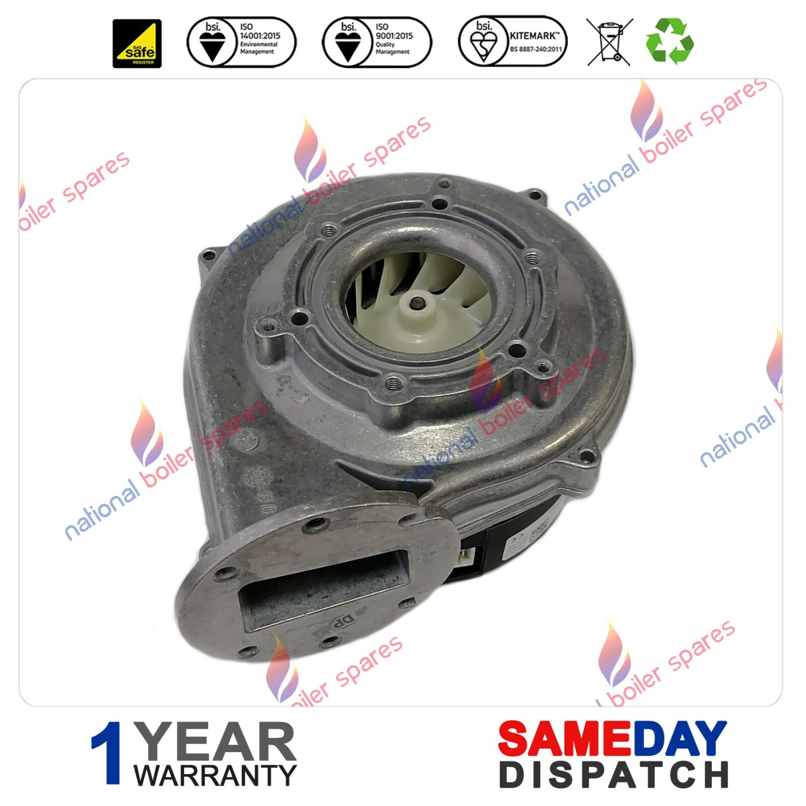 BAXI 818 & 824 SYSTEM & 825 830 COMBI BOILER FAN ASSEMBLY 7683928 ...