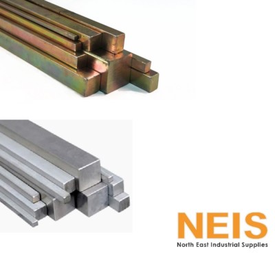 Keysteel Zinc Plated Carbon Steel Key Square & Rectangle 12" L Imperial ...