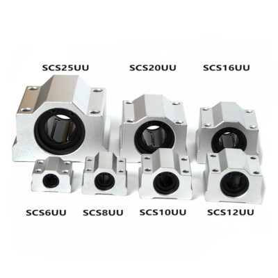 SCS6UU - SCS40UU Linear Motion Shaf Rail Ball Bearing Bushing Slide ...