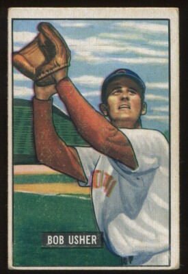 1951 Bowman #286 Bob Usher Cincinnati Reds - Rookie Card - Hi# | eBay