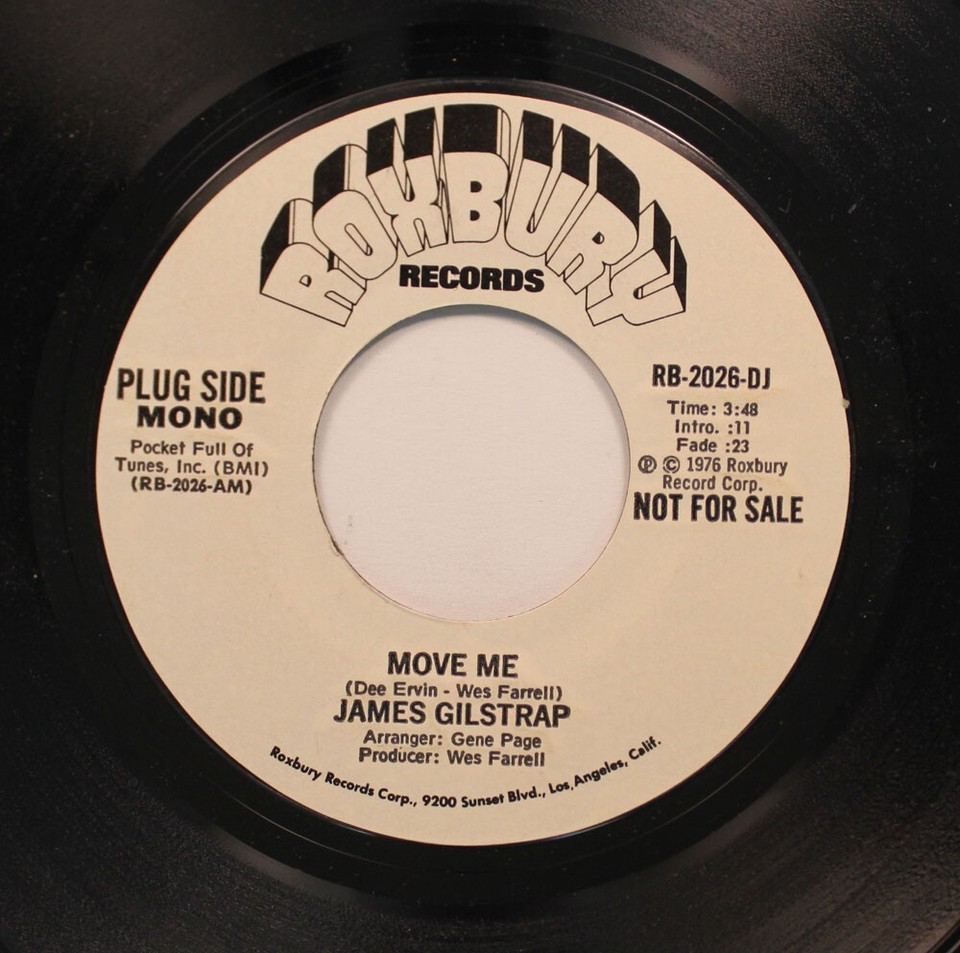 James Gilstrap - 45 - Move Me / Move Me On Roxbury Records | eBay