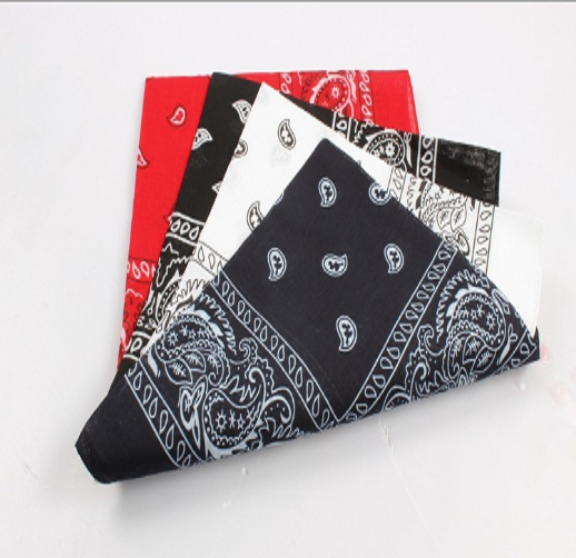 Black Bandana Head Scarf Cotton Paisley Hip Hop Quality Wrap Rag | eBay