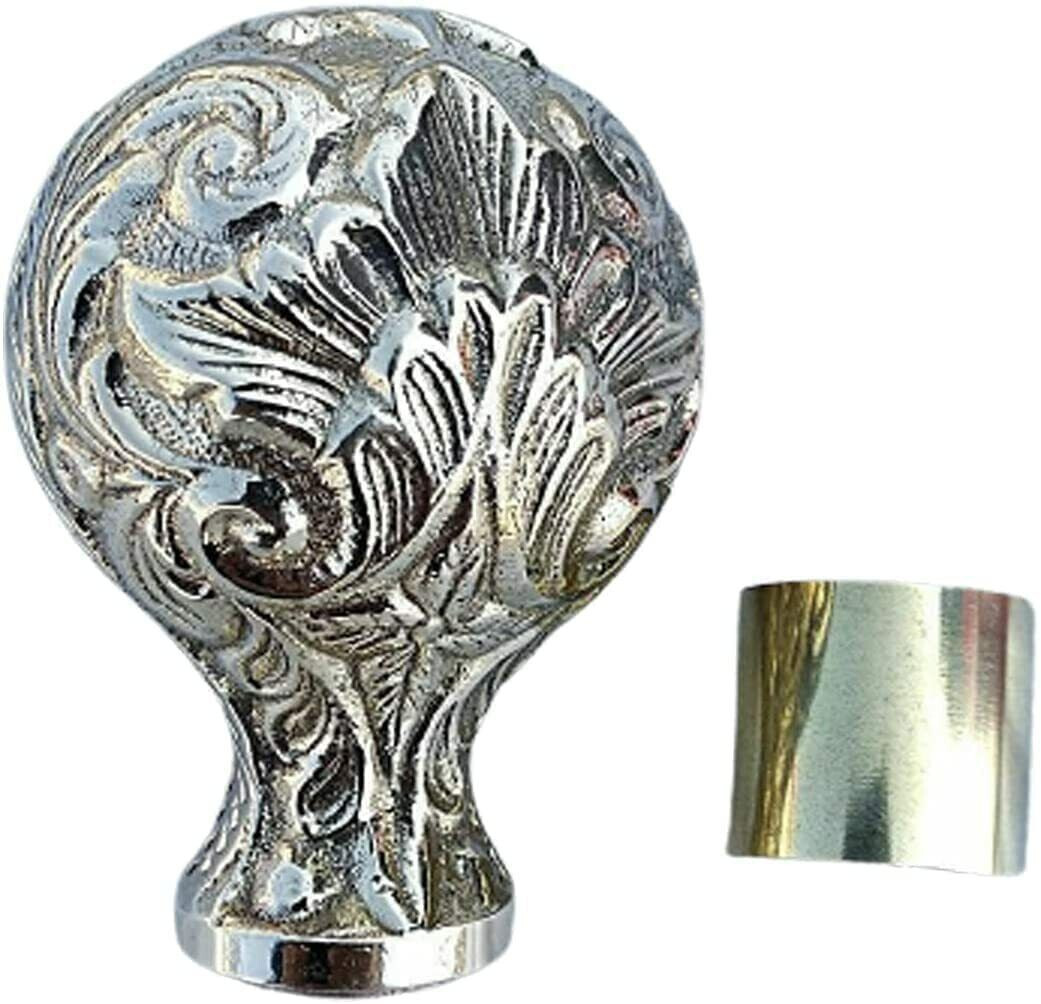 New Brass Solid Knob Head Walking Cane Handle for Woo… - Gem