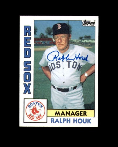 Ralph Houk Hand Signed 1984 Topps Boston Red Sox Autograph | eBay