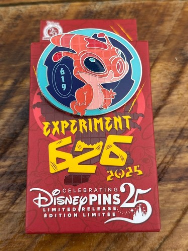 New Disney Parks Pin 2025 Stitch 626 Day Mystery Box Experiment 619 ...