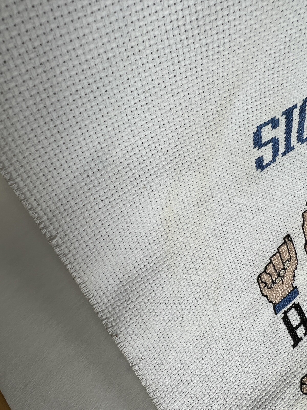 Finished Cross Stitch Sign Language Alphabet Hands ASL Handmade Cross ...