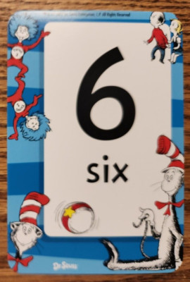 Dr. Seuss Counting Number 6 Six Card Junk Smash Journal Scrapbook ...
