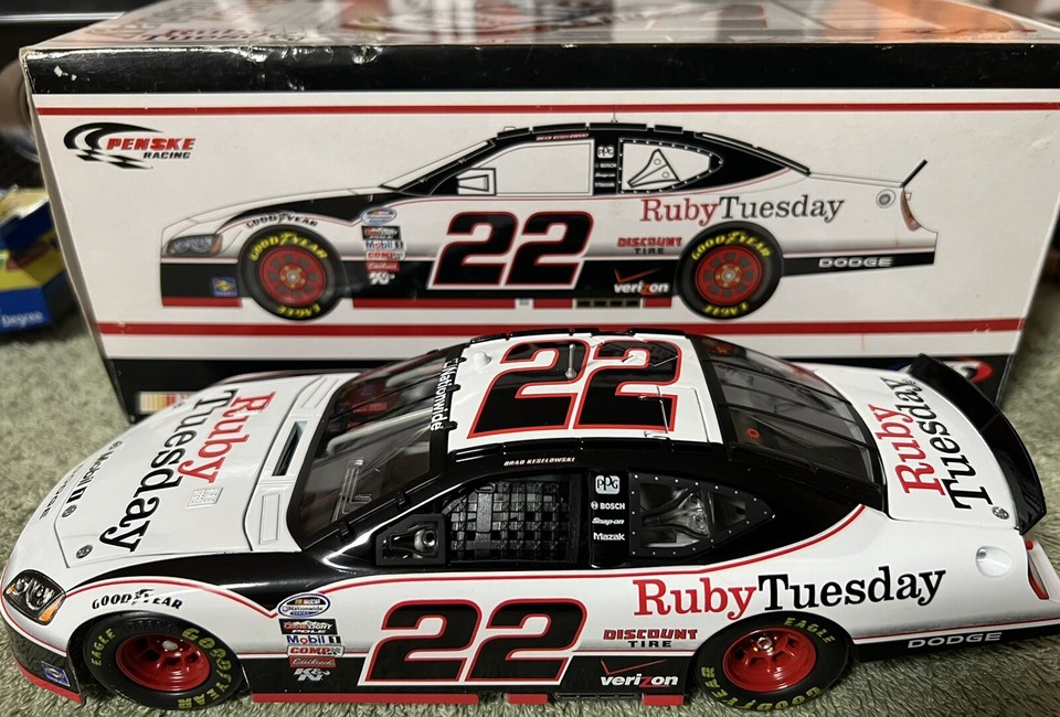 Brad Keselowski #22 Ruby Tuesday 2010 Charger 1:24 Scale, RARE! | eBay