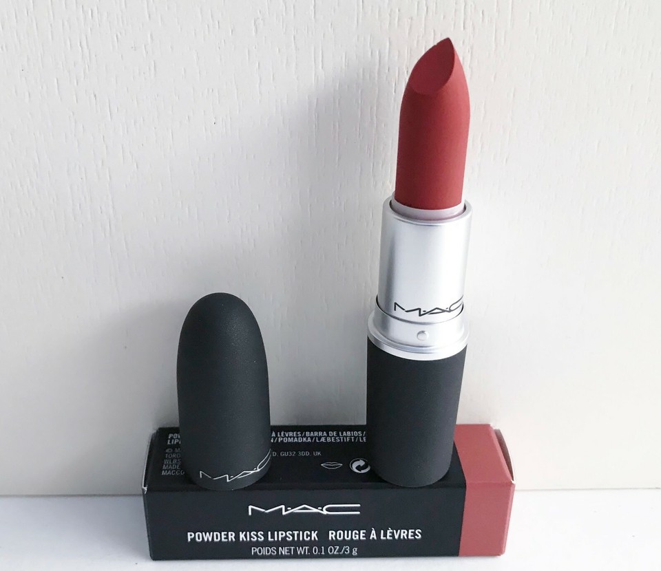 MAC Powder Kiss Lipstick, #916 Devoted To Chili, 3g, Brand New in Box ...