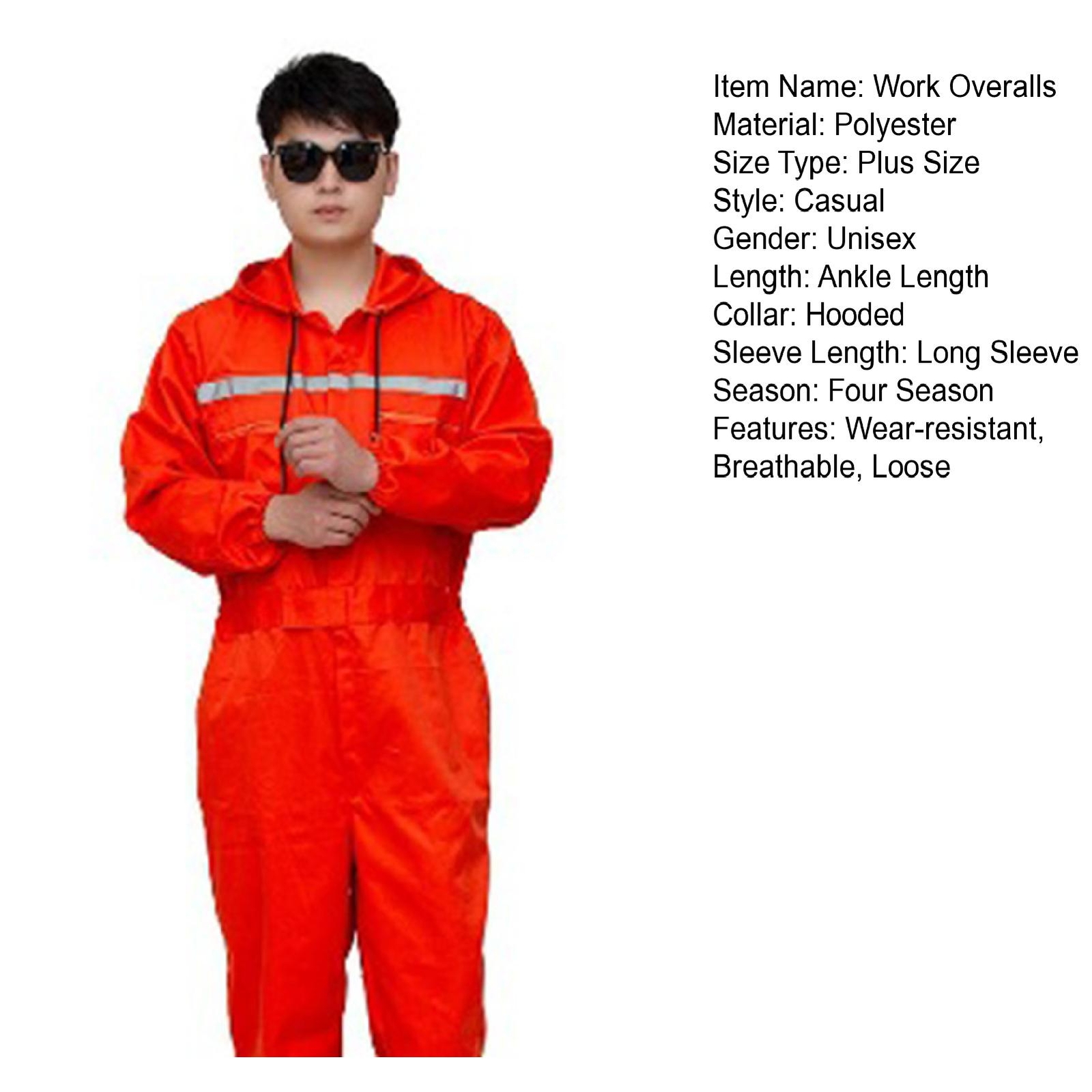 One-piece Work Outfit Auto Repairmen Overalls Durable Unisex with ...
