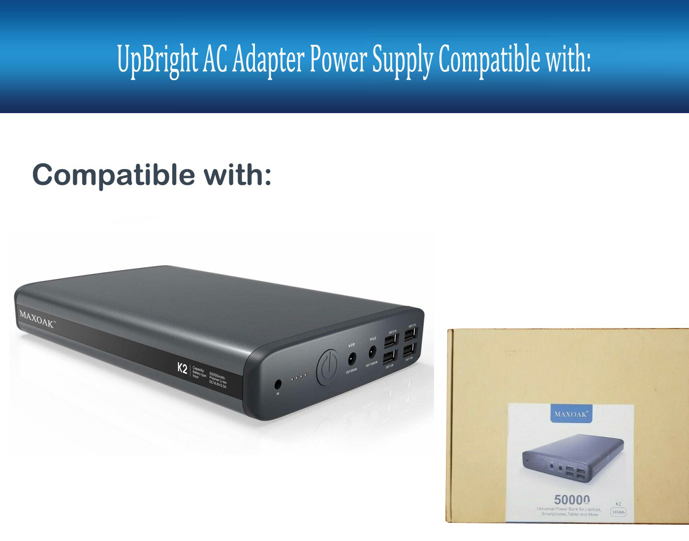 AC Adapter For KAYO MAXTAR K48V168250E2 MAXOAK K2 K185-168250P DC Power ...