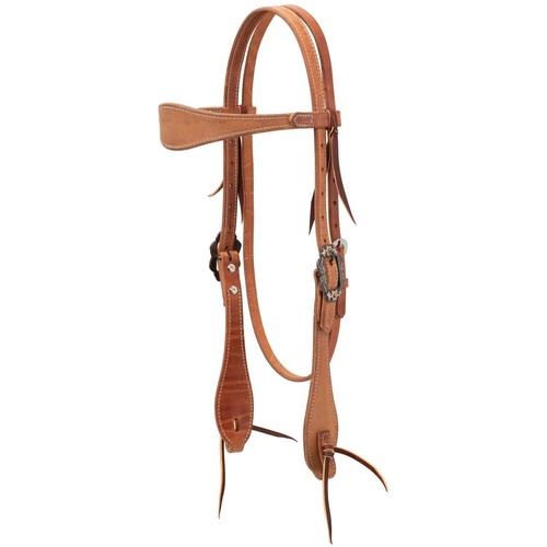 Rough Out Russet Harness Leather Browband Headstall 399659735| eBay