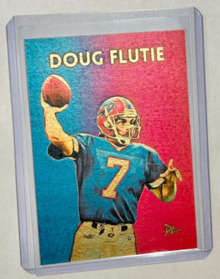 Doug Flutie Gold Plated Limited Artist Signed "Buffalo Bills" Trading ...