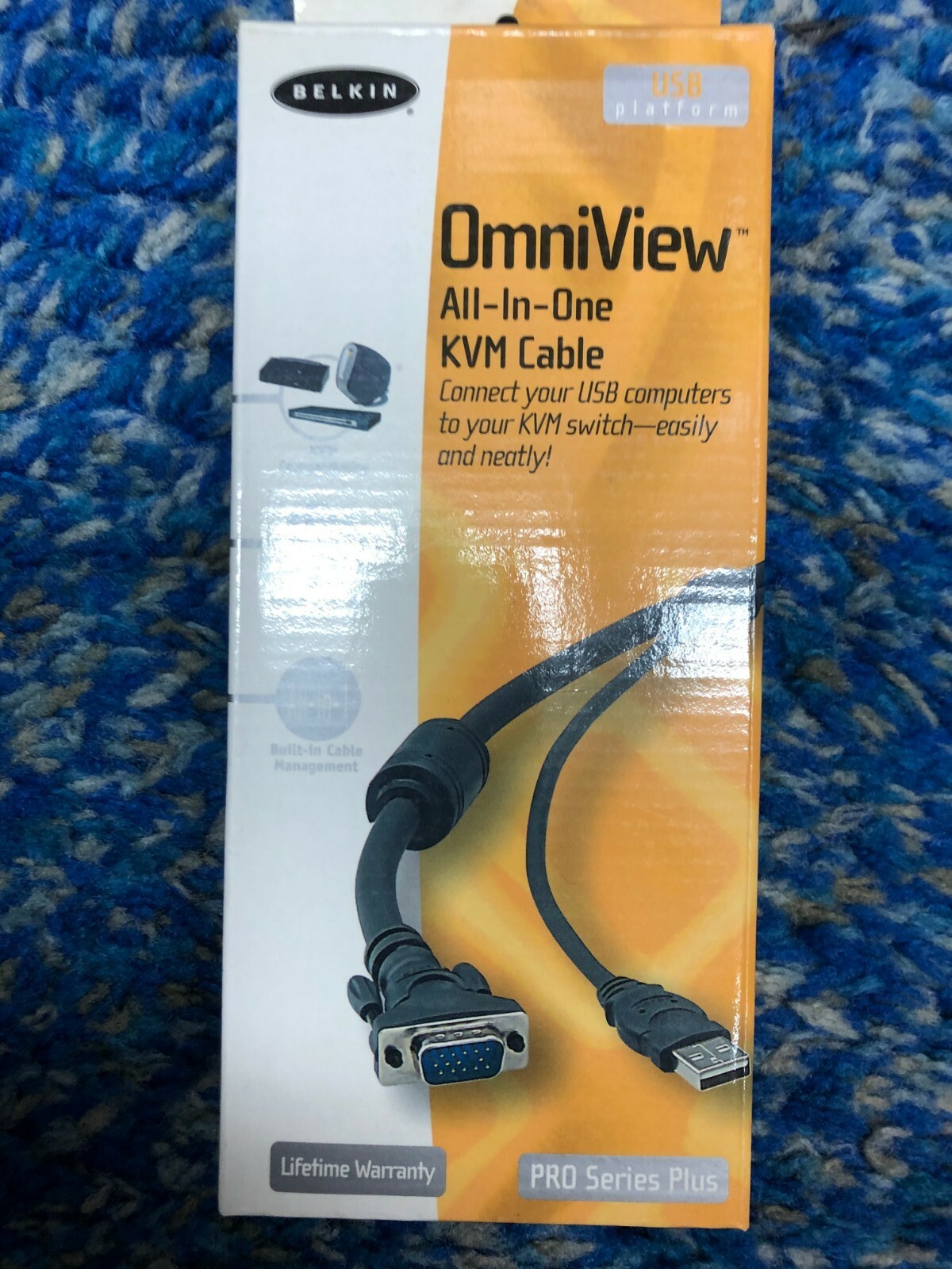 Belkin OmniView All-in-one KVM Cable 6 Foot USB Hddb15 for sale online ...
