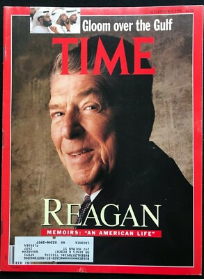TIME Magazine November 5 1990 RONALD REAGAN / Iraq War / George Bush ...