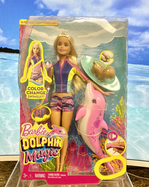 Mattel Barbie Dolphin Magic Snorkel Fun Friends Doll (FBD63) for sale ...