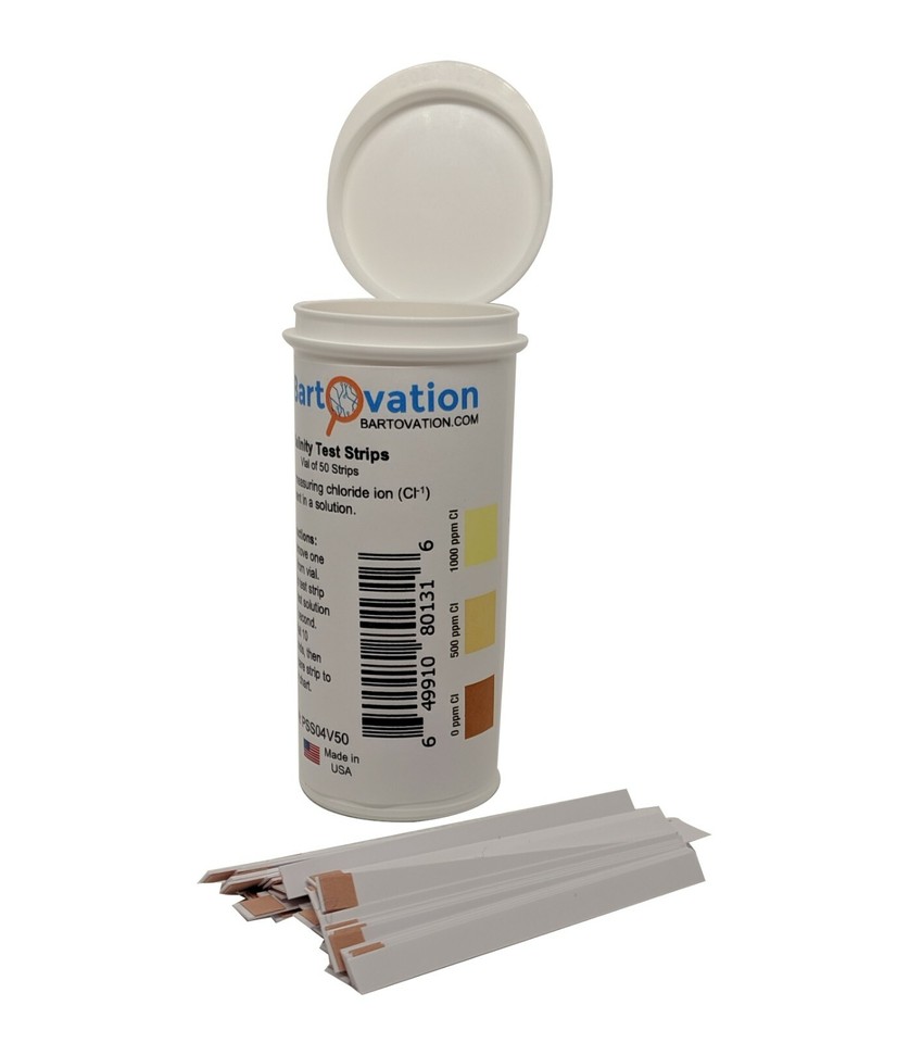 Salinity Salt Test Strips 0-1000ppm [50 Strips] for Measuring Chloride ...