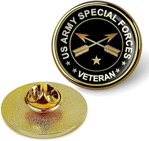 Gold US Army Special Forces Veteran Lapel Pin Veteran Tie Suit Shirt ...