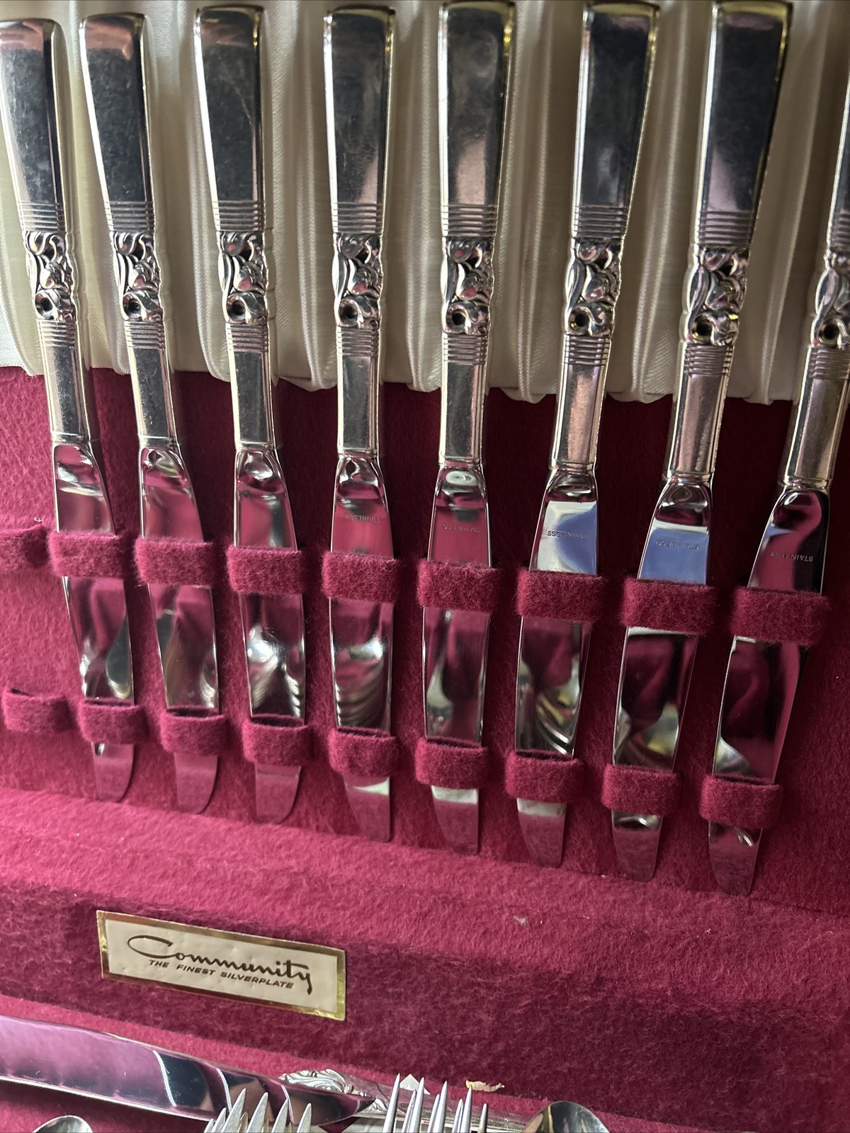 Vintage Community Finest Silverplate Silverware Set-53 pcs Kenized ...