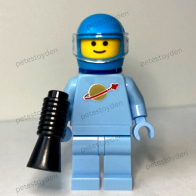 REAL LEGO Classic Spaceman Bright Light BLUE Helmet And Air Tanks ...