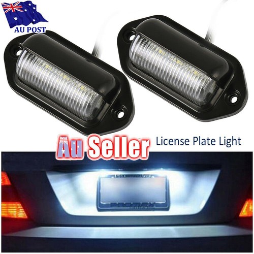 2x LED Licence Number Plate Light Lamp For Trailer Truck Boat Van ...
