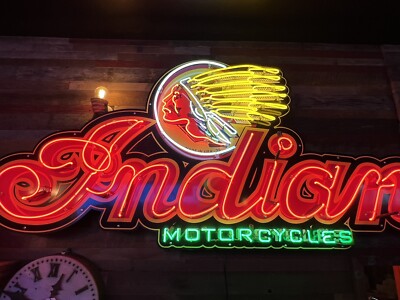 Indian Motorcycle Neon Sign | eBay