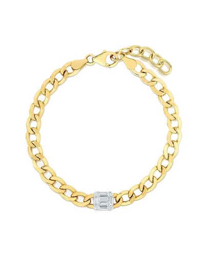 Ring Concierge 14K 0.44 Ct. Tw. Diamond Curb Chain Bracelet Women's | eBay