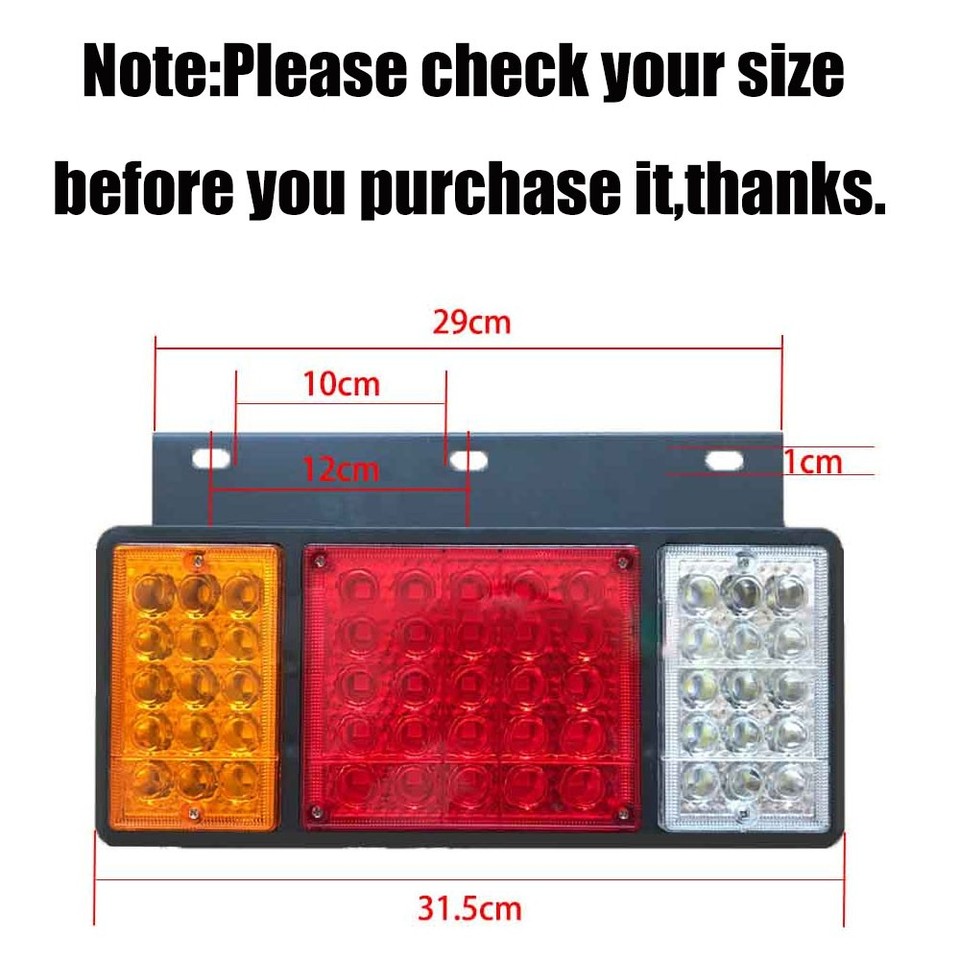12V 50 LED Rear Tail Light For GMC W Isuzu Elf Truck NPR NQR NRR NKR ...