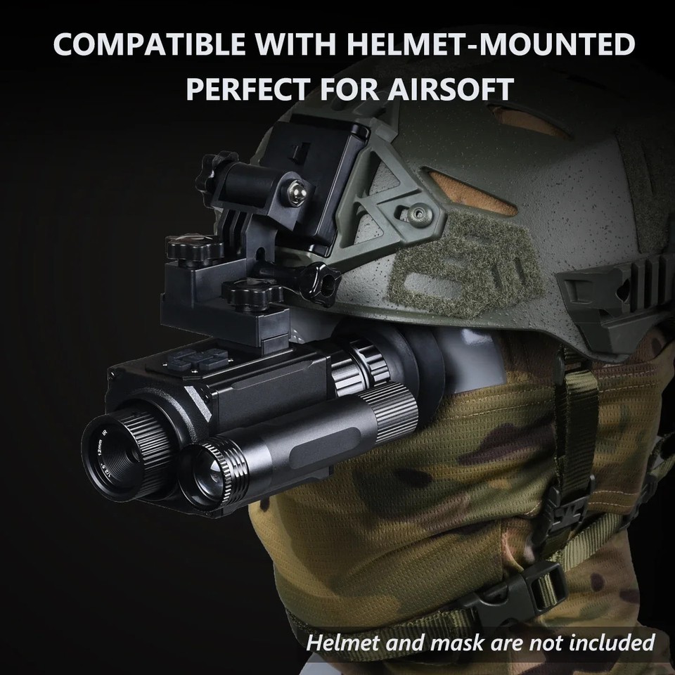 Helmet Mounted Infrared Night Vision Goggles Tactical Outdoor Gear ...