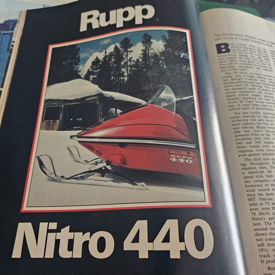 VINTAGE SNOW GOER SNOWMOBILE MAGAZINE POLARIS, JOHN DEERE, SCORPION ...