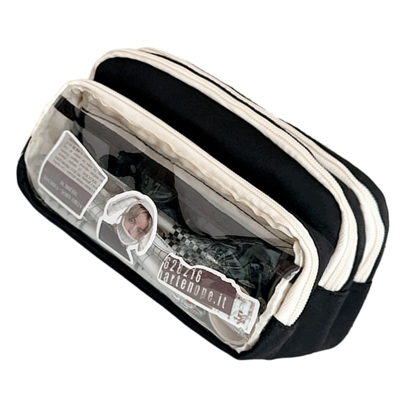 See Through Pen Roomy Storage Student Teacher Essential Fabric Design ...