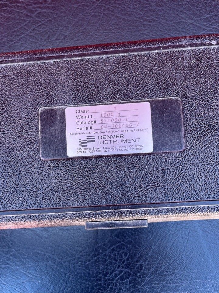 ^^ DENVER INSTRUMENT CO. CALIBRATION WEIGHT CLASS 1 | eBay