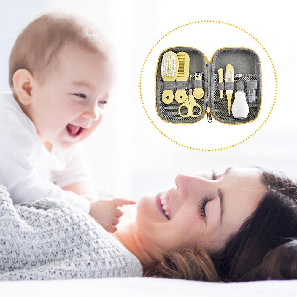 Hair Comb Thermometer Scissors Nail Clipper File Baby Manicure Care Kit ...