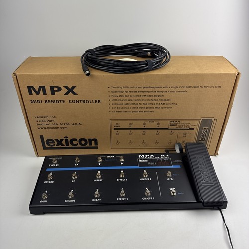 Lexicon MPX-R1 Midi Remote Controller w Box, MIDI Cable & Power Supply ...