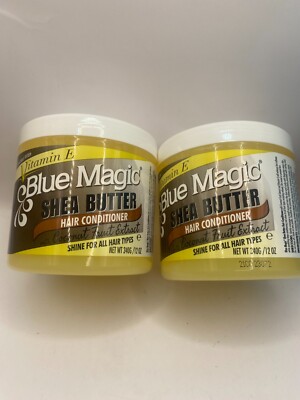 Blue Magic Shea Butter Hair Conditioner with Vitamin E 12oz. Pack of 2 ...