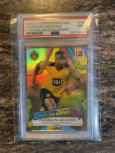 2021-22 Topps Bundesliga Youssoufa Moukoko Ftr Stars Gold Foilboard/50 ...