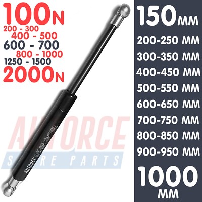 Universal Gas Strut Heavy Lid Support 150mm - 1000mm 100N - 2000N with ...