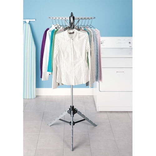 Collapsible Stainless Steel Tripod Garment and Drying Rack Silver | eBay