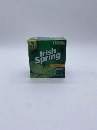 Irish Spring Bar Soap ORIGINAL 3 Bar Package NO FLAXSEED DISCONTINUED ...
